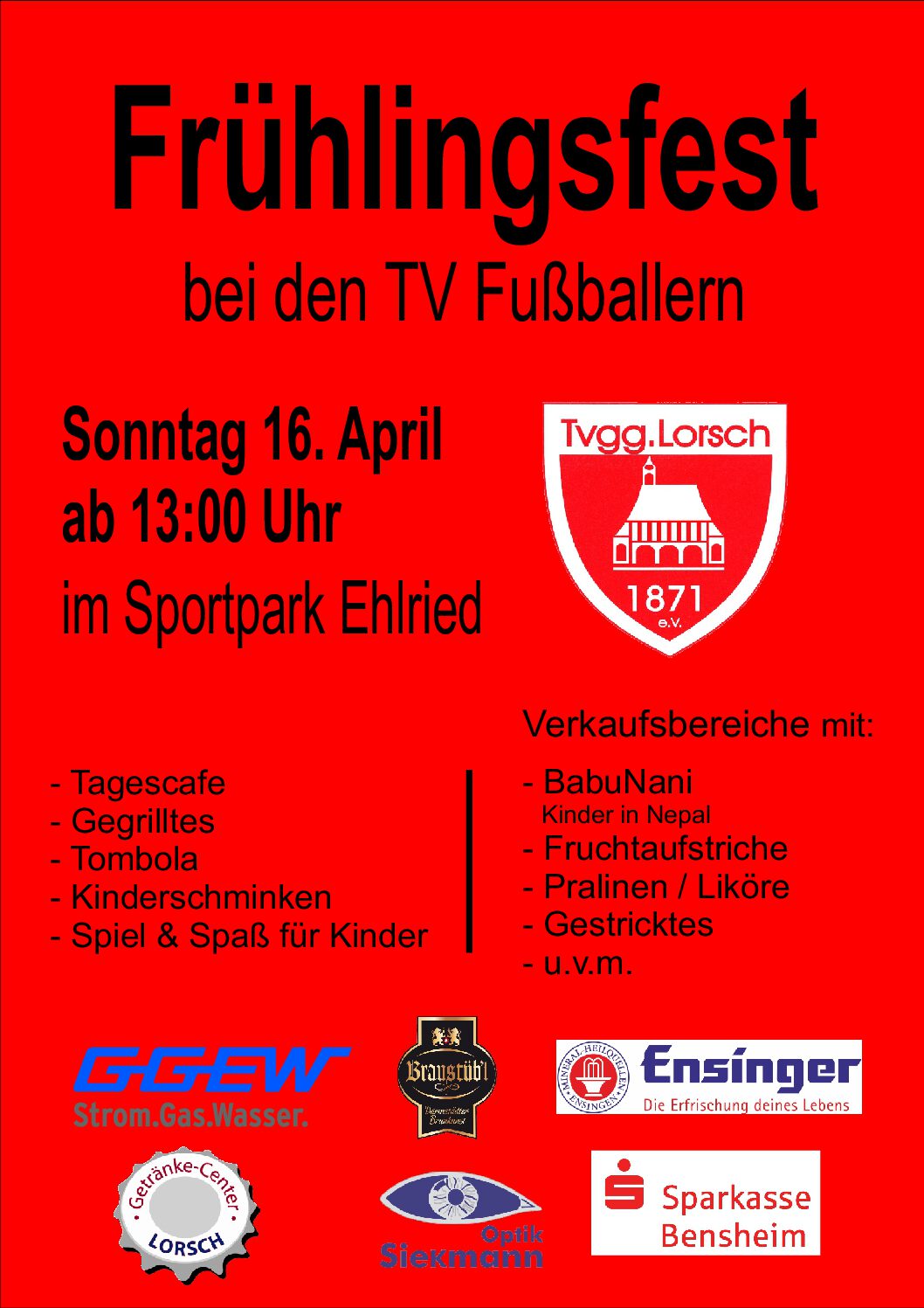 Frühlingsfest wird verlegt! – Herzlich Willkommen